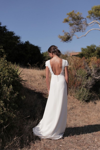 Robes de mariée simples, sans dentelle - Dressing-club