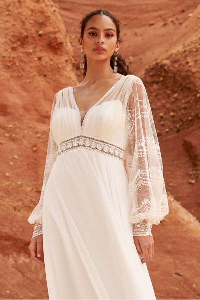 Robe de mariée bohème chic Nell - Rembo styling